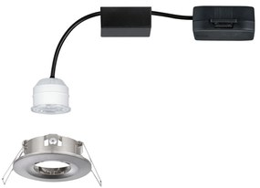 Paulmann 94305 Nova Mini, bodovky z kartáčovaného kovu, 3x4W LED 2700K, prům. 6,5cm, IP44