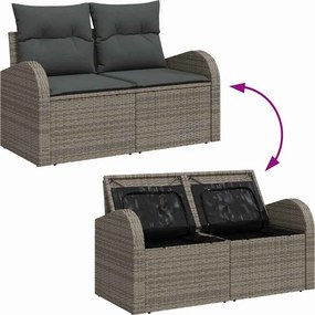 Set pohovek 6 ks Šedá polyratan 3354778