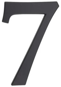 PSG 64.157 - hliníková 3D číslice 7, číslo na dům, výška 190 mm, černá