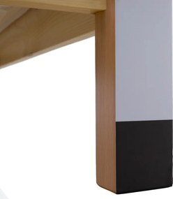 Montessori postel, přírodní/bílá/černá, 90x200, FUTAL Kondela 0000396832