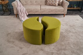 Atelier del Sofa Taburet Alis Puf - Green, Zelená