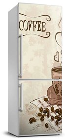 Wallmuralia Nálepka tapeta na ledničku Aromatická káva 60x180 cm