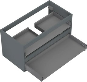 Mexen Box-A, závěsná skříňka 90 cm, 2 zásuvky, grafitová matná, 91AX0-0900-470-2-66