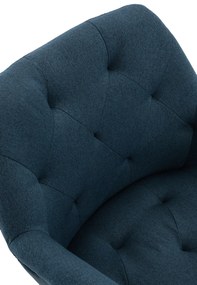 Jídelní židle Axbridge - látkové čalounění | modrá