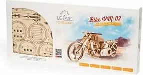 Ugears 3D dřevěné mechanické puzzle VM-02 Motorka (chopper) / od 14 le