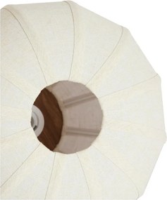 Krémová kovová stolní lampa s textilním stínidlem (výška 36 cm) Kyzo – Light &amp; Living