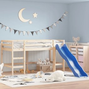vidaXL Dětská patrová postel se skluzavkou 90x190 cm borové dřevo [835910] Barva: Přírodní