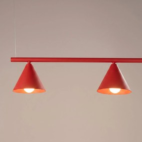 Sollux Lighting Lustr NOX 4L červený
