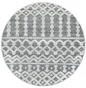 Hans Home | Kusový koberec Pisa 4710 Grey kruh - 120x120 (průměr) kruh