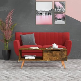 Konferenční stolek kouřový dub 100x49,5x43 cm kompozitní dřevo 326794