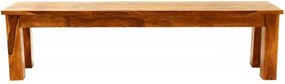 Indický nábytek - Lavice Rami 140x40 z indického masivu palisandr Only stain