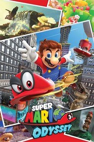 Postershop Plakát - Super Mario Odyssey (Collage)