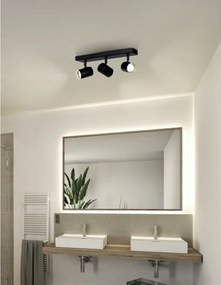 Eglo 901966 - Koupelnové bodové svítidlo CONSUMA 3xGU10/5W/230V IP44 černá
