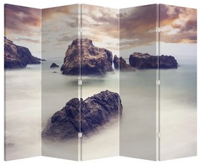 Paraván - Útesy v mlze (210x170 cm)