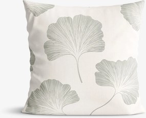 Goldea bavlněný povlak na polštář - listy ginkgo 70 x 90 cm