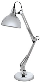EGLO Stolní lampa do kanceláře BORGILLIO, stříbrná 94702