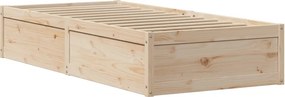 Rám postele s čelem 90 x 190 cm masivní borovice 3306363