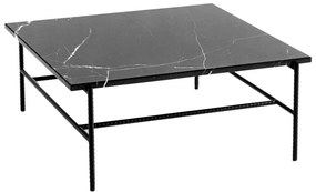 HAY Stolek Rebar Coffee Table, 80x84, Black Marble