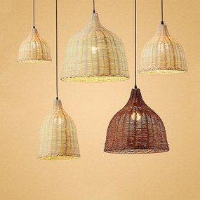 Toolight Natural, stropní závěsné svítidlo 1xE27 APP1646-1CP, přírodní hnědá, OSW-05114
