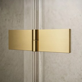 Rea, Sprchový kout Rea Atlas 120x100 Brush Gold, KPL-K4576
