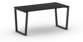Kancelářský stůl PRIMO IMPRESS, černá podnož, 1600 x 800 mm, wenge