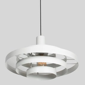 Retro Pendant Lamp White Round - Halo Cirque