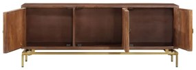 TV stolek 120 x 30 x 46 cm masivní mangovníkové dřevo - Default Title