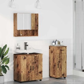 Sada koupelnového nábytku 3 ks Staré dřevo 61 x 35 x 64 cm 3392961