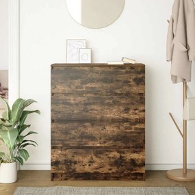 Příborník kouřový dub 80x35x99 cm kompozitní dřevo 3328484