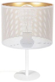 Stolní lampa ALDO 1xE27/60W/230V bílá