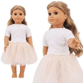 Šatičky pro panenky Baby Born a American girl 43 cm Varianta: xm382 krémovo-bílé šaty