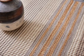 Diamond Carpets koberce Ručně vázaný kusový koberec Houndstooth DESP HL89 Beige Mix ROZMĚR: 140x200