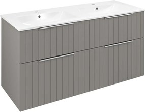 Sapho Cirasa - Umyvadlová skříňka Strip 118x64x46 cm, 4x zásuvka, agila CR121-4343S-21