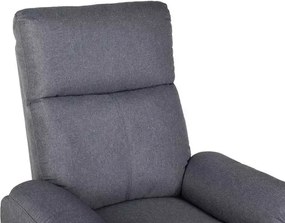 LuxuryForm DESIGN Televizní křeslo CARLOS s polohováním - šedé