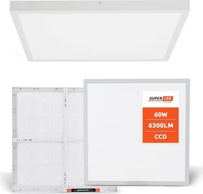 Led panel Nástěnný 60x60 cm 60W 6300lm Čtvercový Stropní Svítidlo Bílý Silný