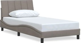Rám postele bez matrace Hanko taupe 100 x 200 cm textil 3310374