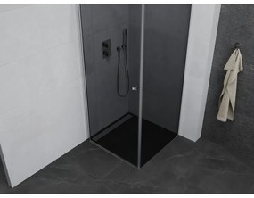 Mexen Pretoria sprchový kout s otočnými dveřmi 70 x 70 cm, Grafitově černá, Chromovaná - 852-070-070-01-40