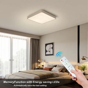BRILAGI -LED Stm str. sv. POOL SQUARE LED/36W/230V 3000-6000K 40x40 cm béžová+DO