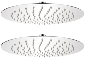 Dešťové sprchové hlavice 2 ks Ø 25 cm nerezová ocel 275935