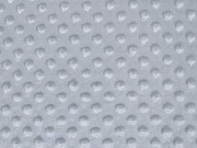 Biante Hřejivé ložní povlečení Minky 3D puntíky MKP-050 Stříbrnošedé Jednolůžko 140x200 a 70x90 cm