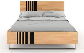 Buková postel Kelly - zvýšená   , Buk přírodní, 180x200 cm