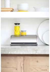 Brabantia Roll Top Chlebník - 17,5x44,5x27 cm - matná ocel