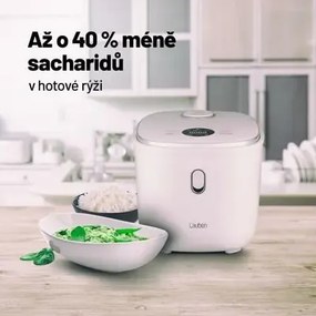 Lauben 3000WT rýžovar / režim snížení hladiny cukru / 6 programů / 3 L