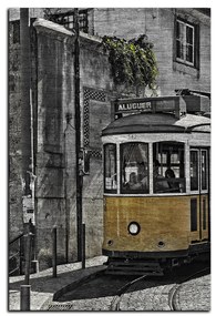Obraz na plátně - Historická tramvaj  - obdélník 7121QA (90x60 cm  )