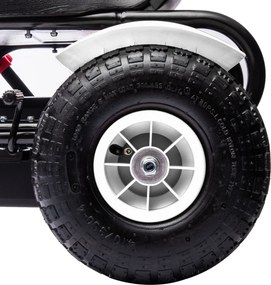 HOMCOM Pedálový Go-Kart pro děti od 5 let – dětské pedálové auto s nastavitelným sedadlem, gumovými pneumatikami a ruční brzdou pro chlapce a dívky, …