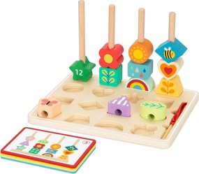 Wooden beads sequencing toy set