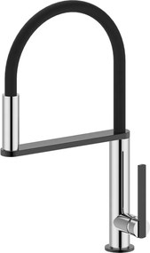 Sapho Sapho, NIMOA stojánková dřezová baterie se sprškou, chrom/gun metal, MA640GM