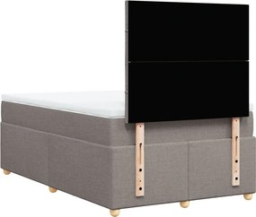 Box spring postel s matrací taupe 120x190 cm textil 3291223