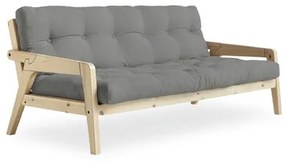 sofa GRAB by Karup - 100*200 cm natural (přírodní) + futon grey 746