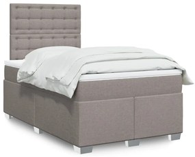 Box spring postel s matrací taupe 120x190 cm textil 3292745